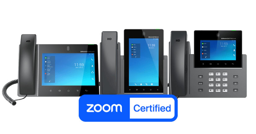 Grandstream’s Smart Video IP Phones Certified with Zoom Phone